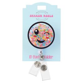 Wholesale Shaker Reels Smiley Face Badge Reel | Kelli's Gifts