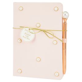 Wholesale Deluxe Pink Pearl Journal and Pen Set | Kelli's Gifts