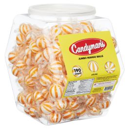 Wholesale Candyman's Jumbo Mango Candy Balls - Changemaker Display Tub ...